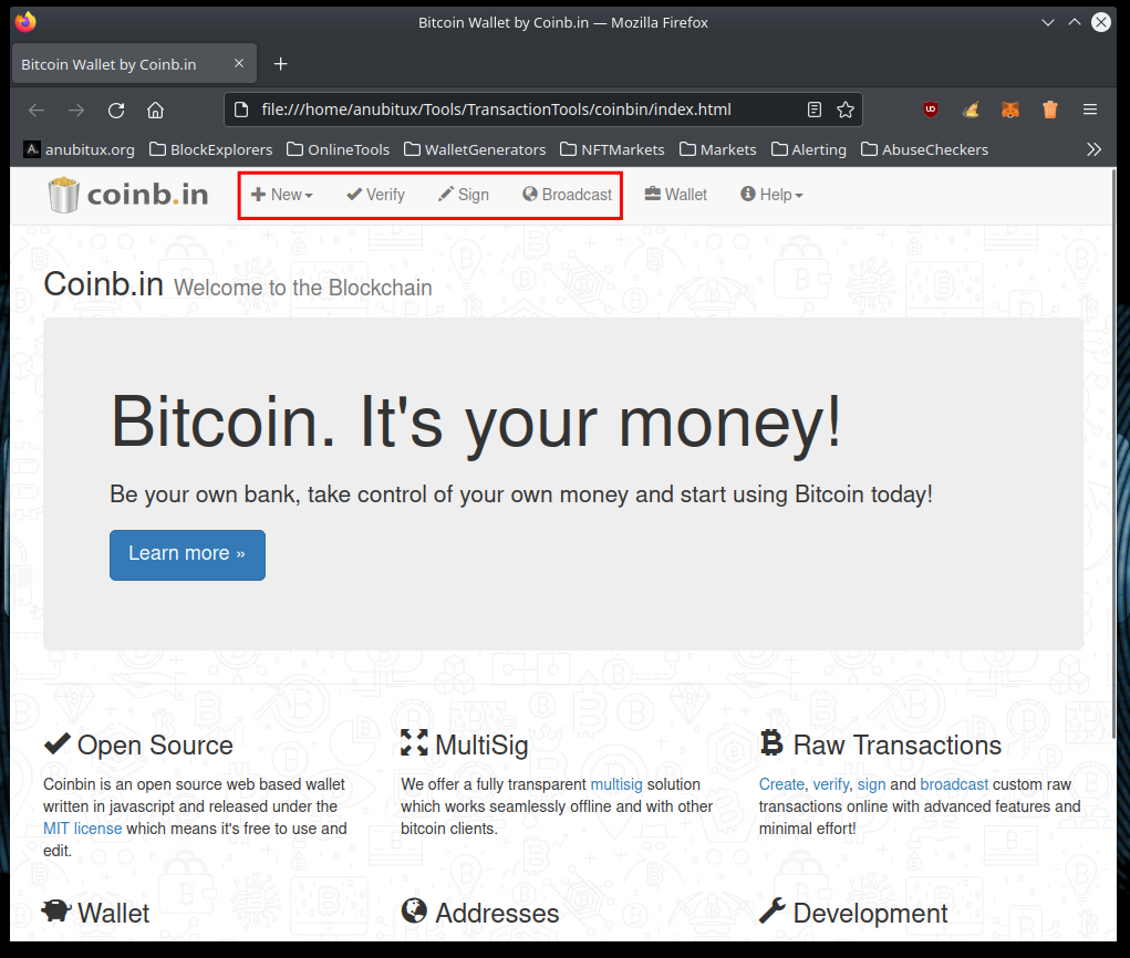 SIgn transactions offline