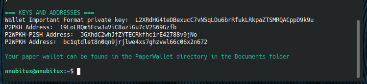 Generate random paper wallets with a dice